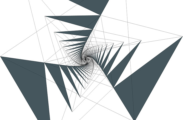 A Curious Helical Structure – The Geometry of Thinking